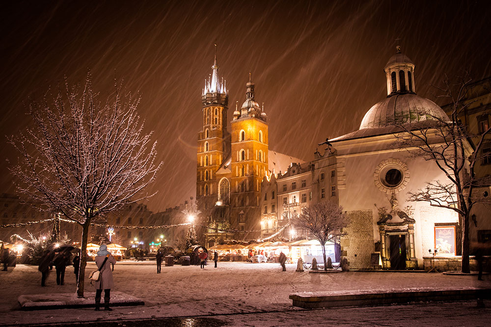 Photographing Krakow´s main market square